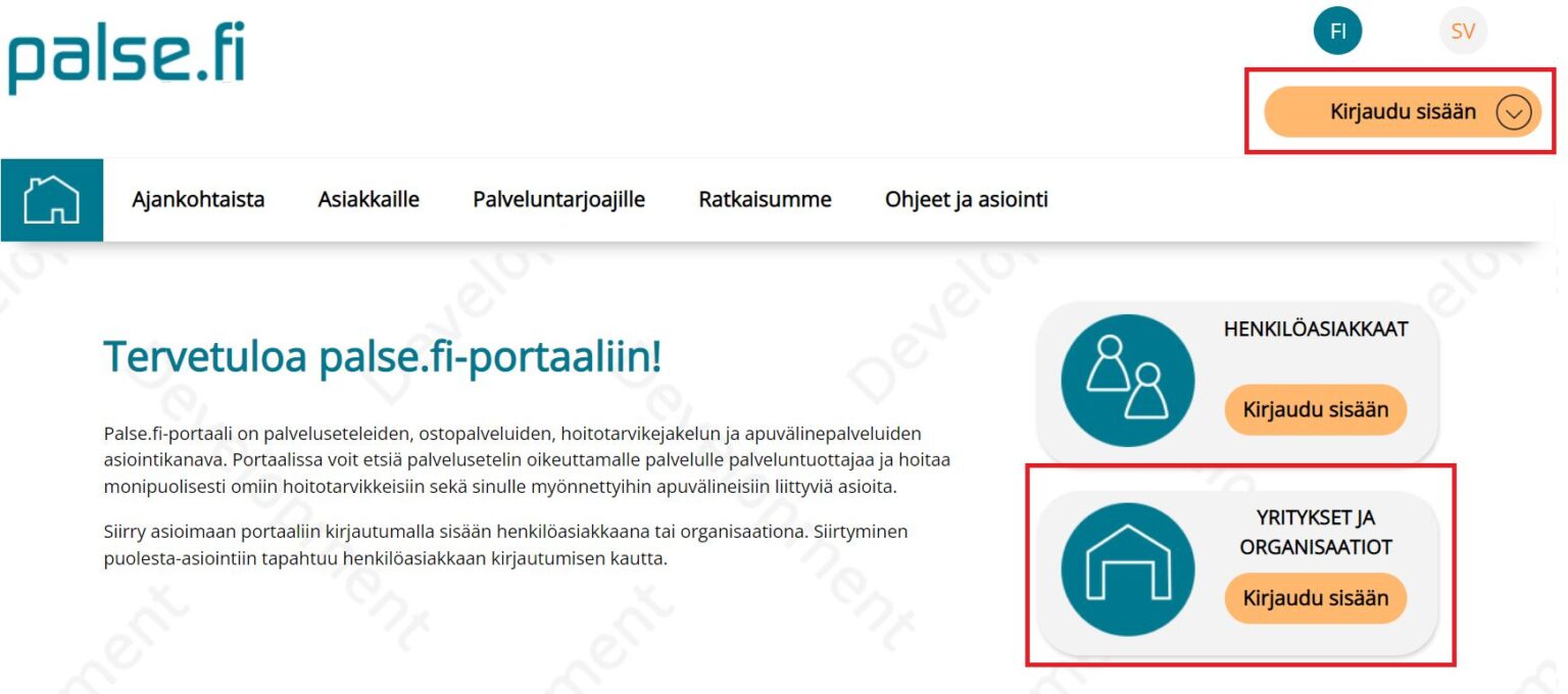 Ohje palveluntuottaja: rekisteröityminen ja kirjautuminen – Polycon