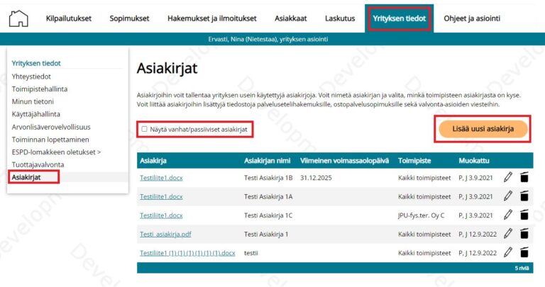 Ohje palveluntuottaja: yrityksen asiakirjahallinta – Polycon